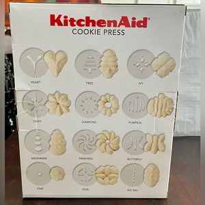 KitchenAid | Kitchen | Kitchen Aid Cookie Press With 2 Unique Shaped ...
